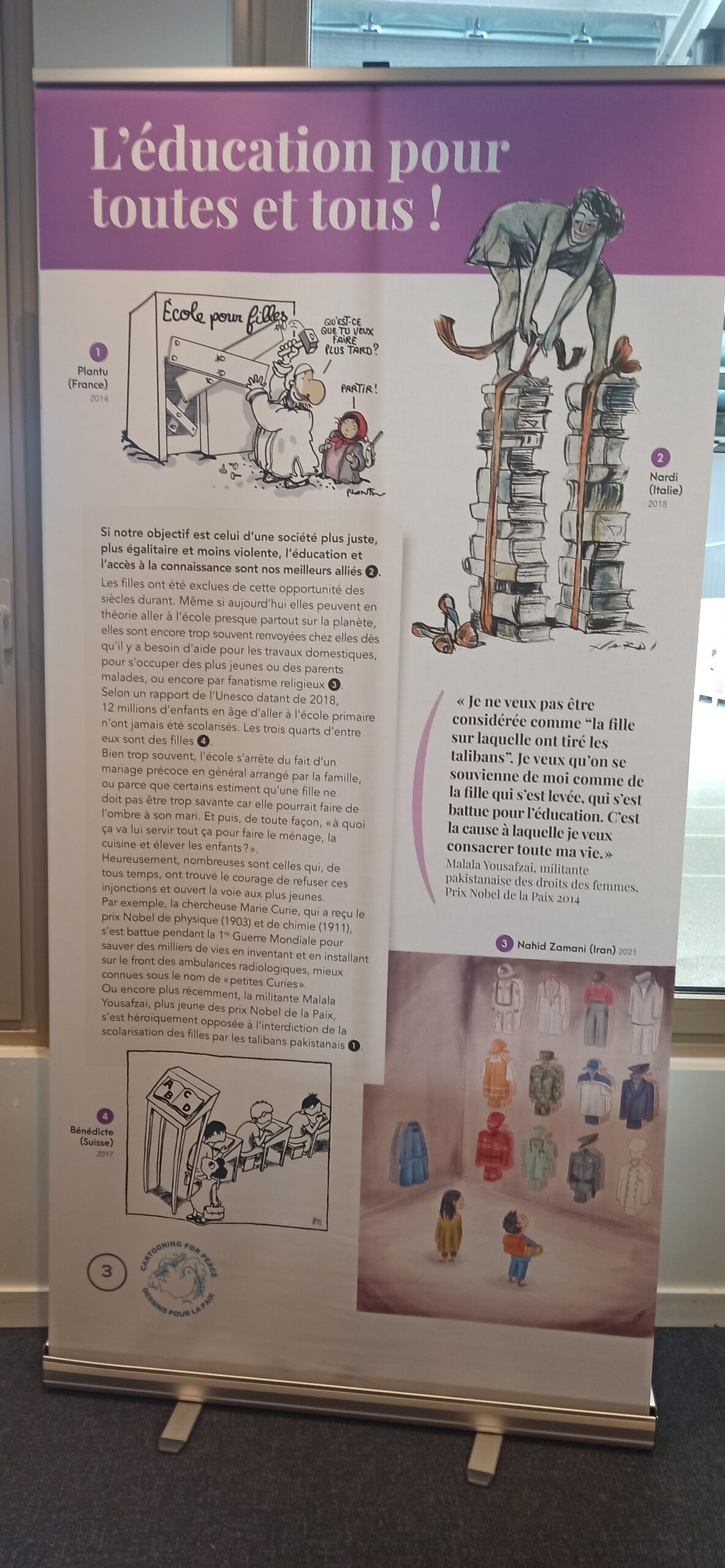 Exposition égalité des genres – Collège Simone Veil